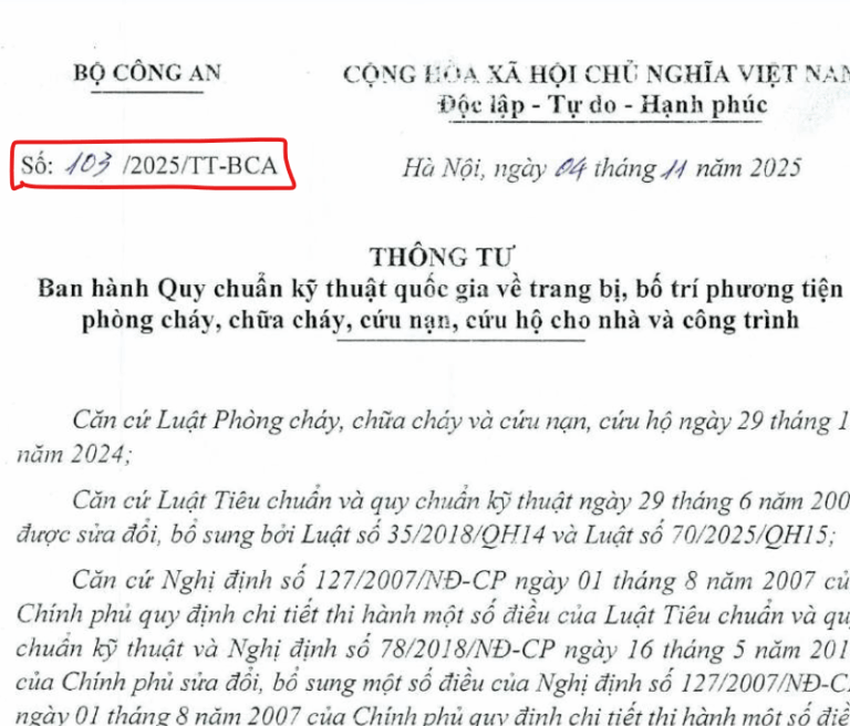 Thẻ: Thông tư số 103/2025/TT-BCA | Dự toán AiPro